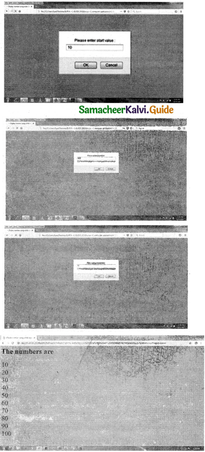 Samacheer Kalvi 11th Computer Applications Guide Chapter 15 Control Structure in JavaScript ...
