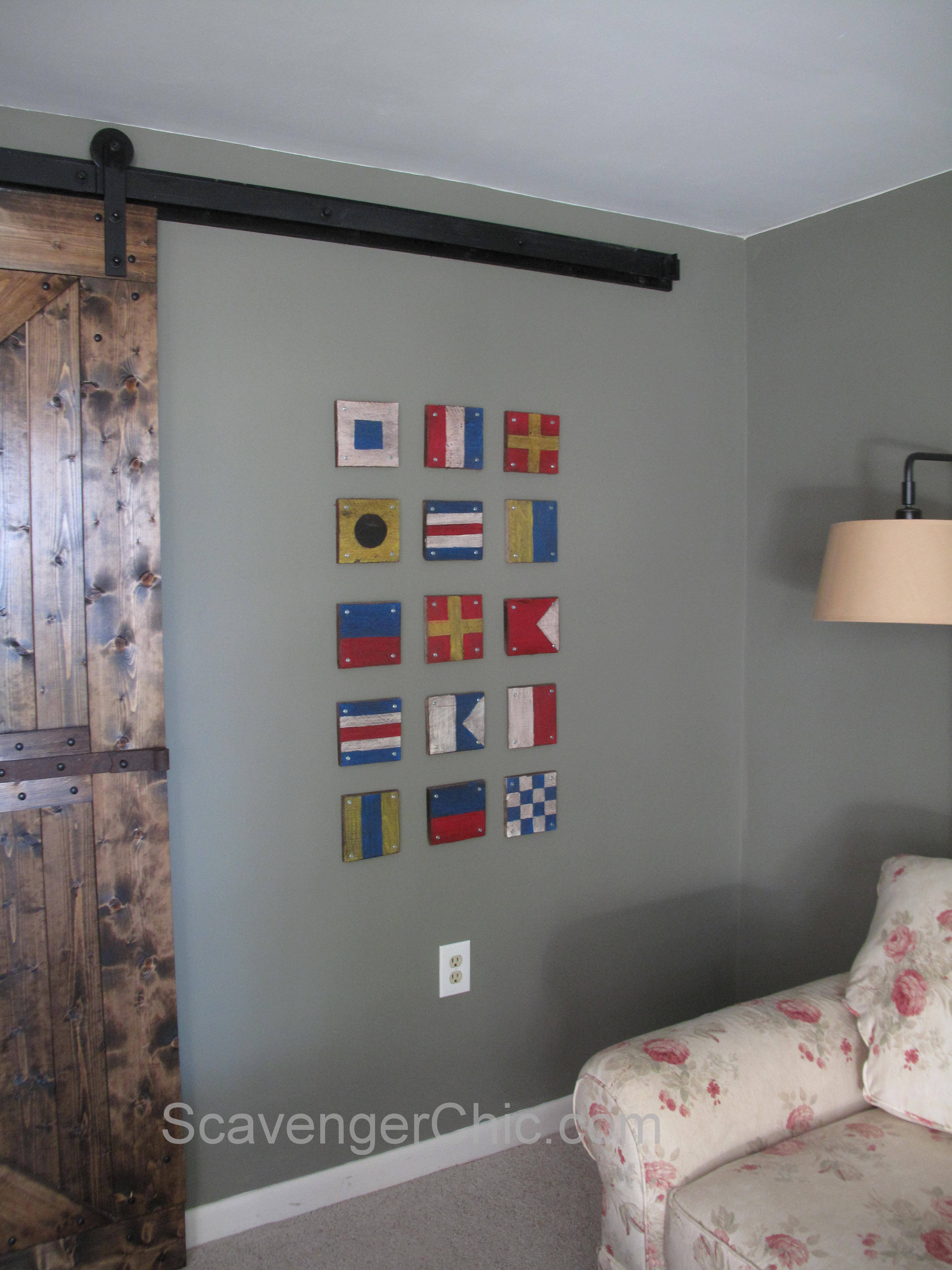 DIY Pallet Signal Flags/ Beach Decor - Scavenger Chic