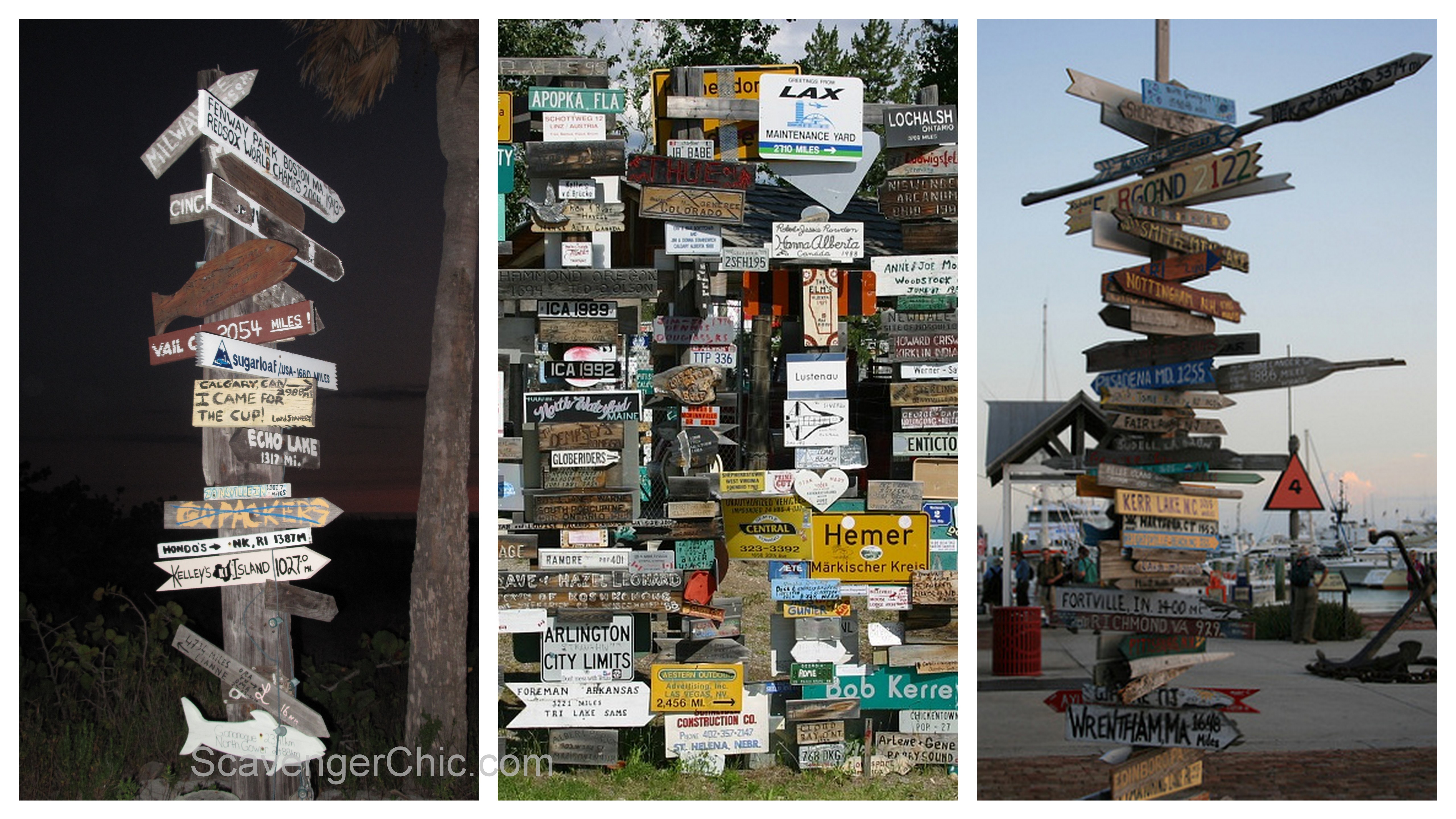 Wooden Sign Post Tutorial - Scavenger Chic