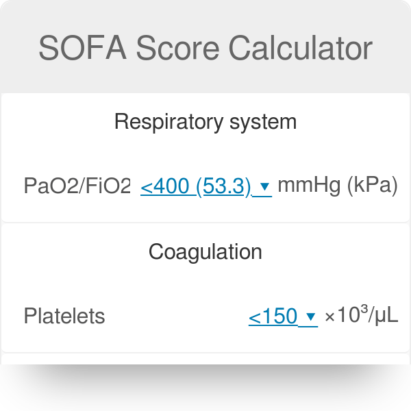 sofa score calculator - Frameimage.org