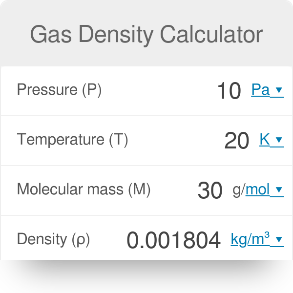 Density Equation With Pressure And Temperature - Tessshebaylo