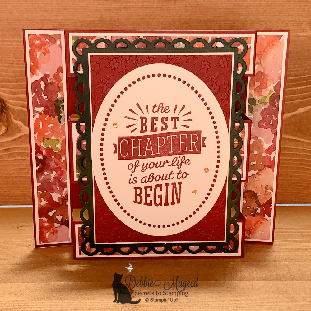 Best Chapter Tower Fold Card for the Creative Creases Challenge #9