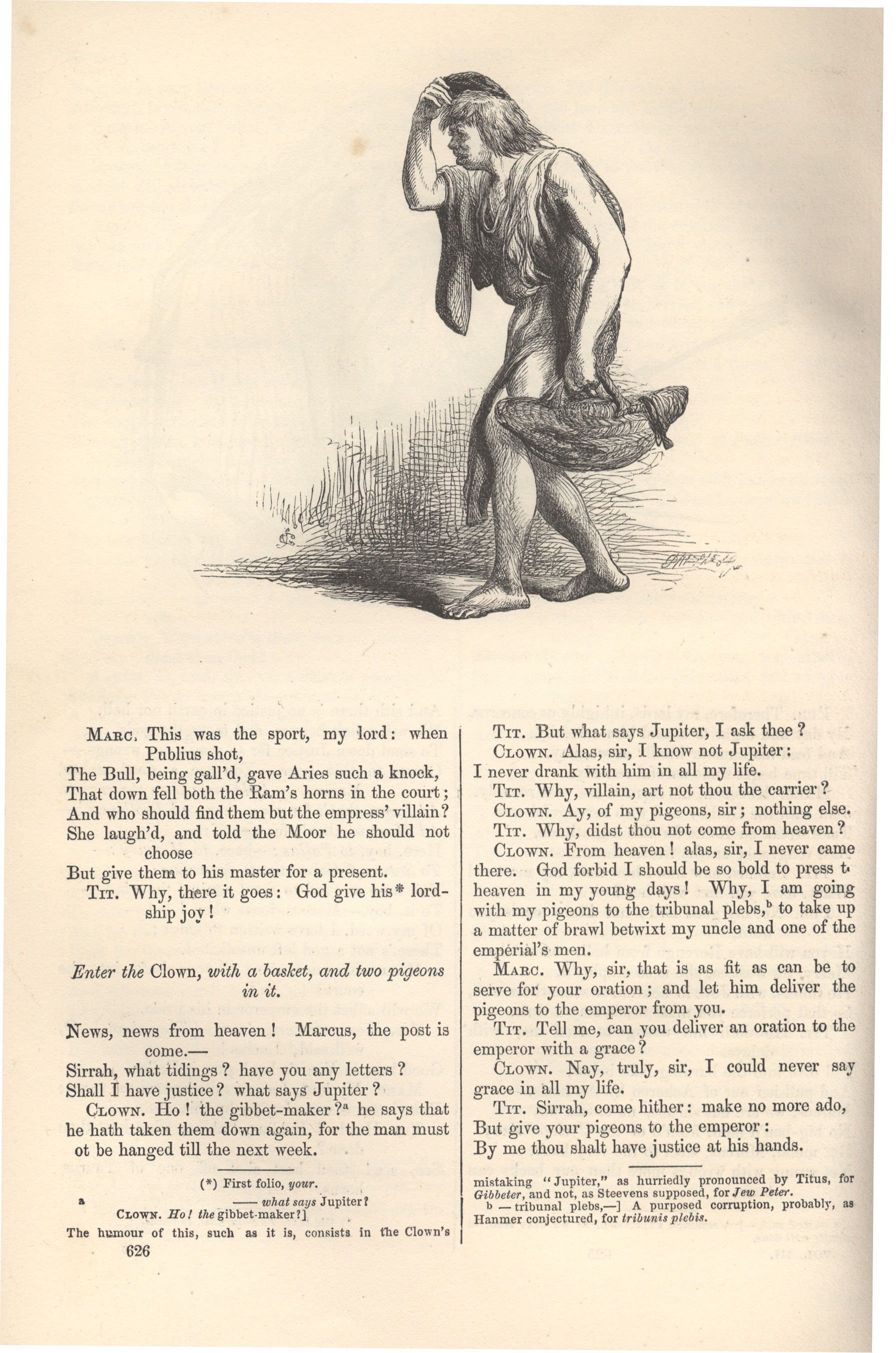 Clown | Victorian Illustrated Shakespeare Archive