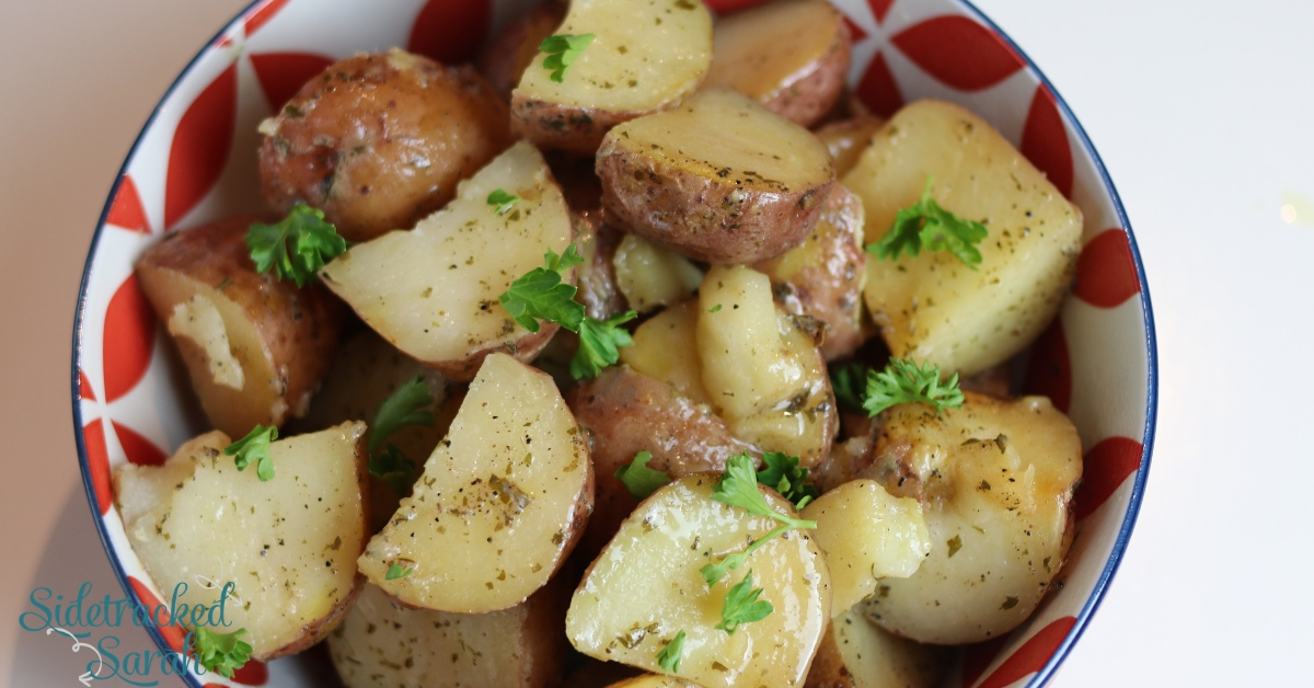 Slow Cooker Ranch Roasted Potatoes Recipe | Sidetracked Sarah