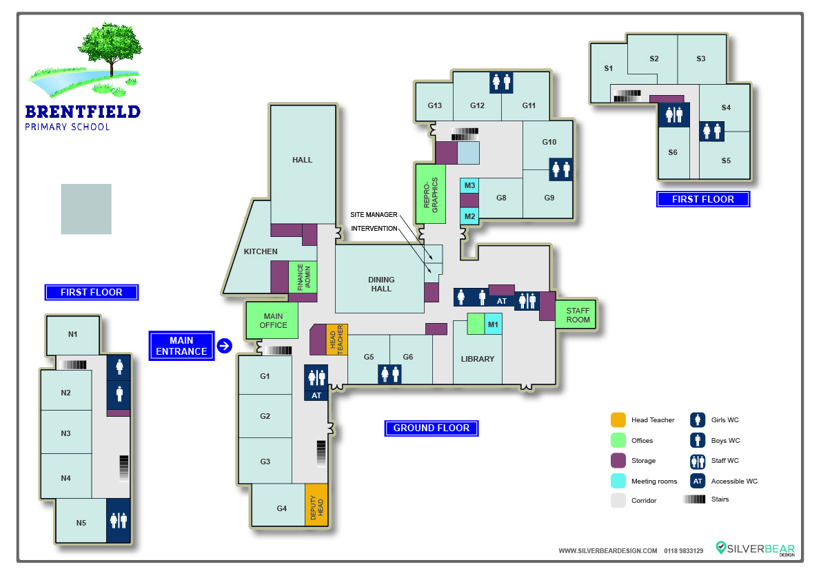 School Location Map | Silverbear Design