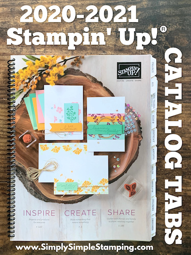 Stampin' Up! Catalog Tabs are Here for the NEW Annual Catalog!