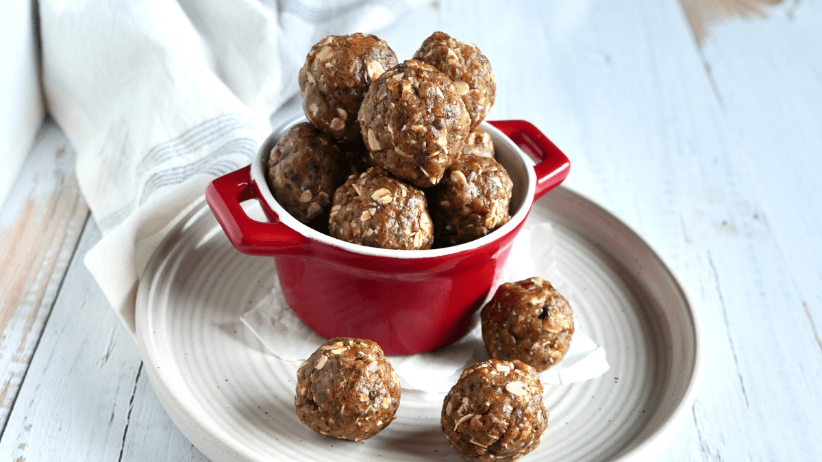 Peanut Butter Date Energy Bites - Slice Of Honey