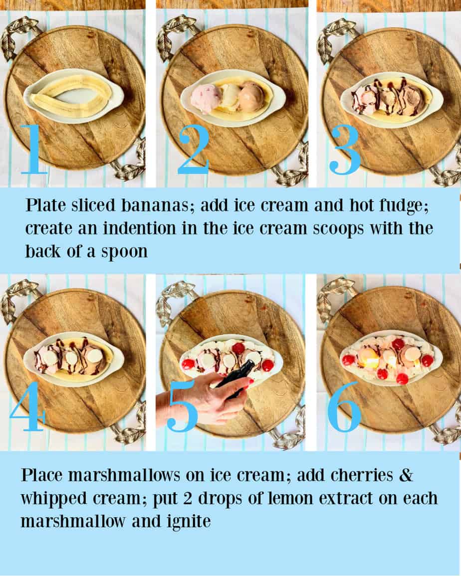 Flaming Banana Split - SmartyPantsKitchen