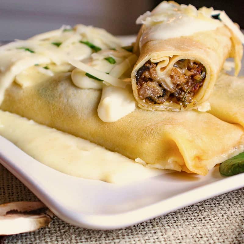 Sausage Crepes - SmartyPantsKitchen