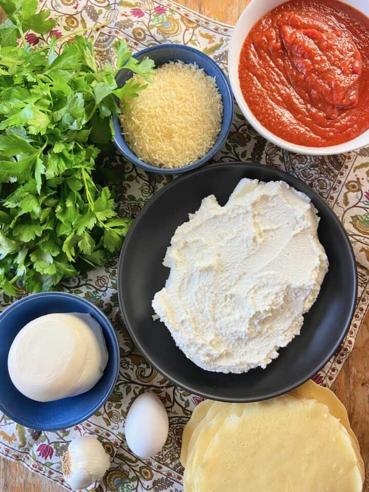 Three Cheese Manicotti Crepe Recipe - SmartyPantsKitchen