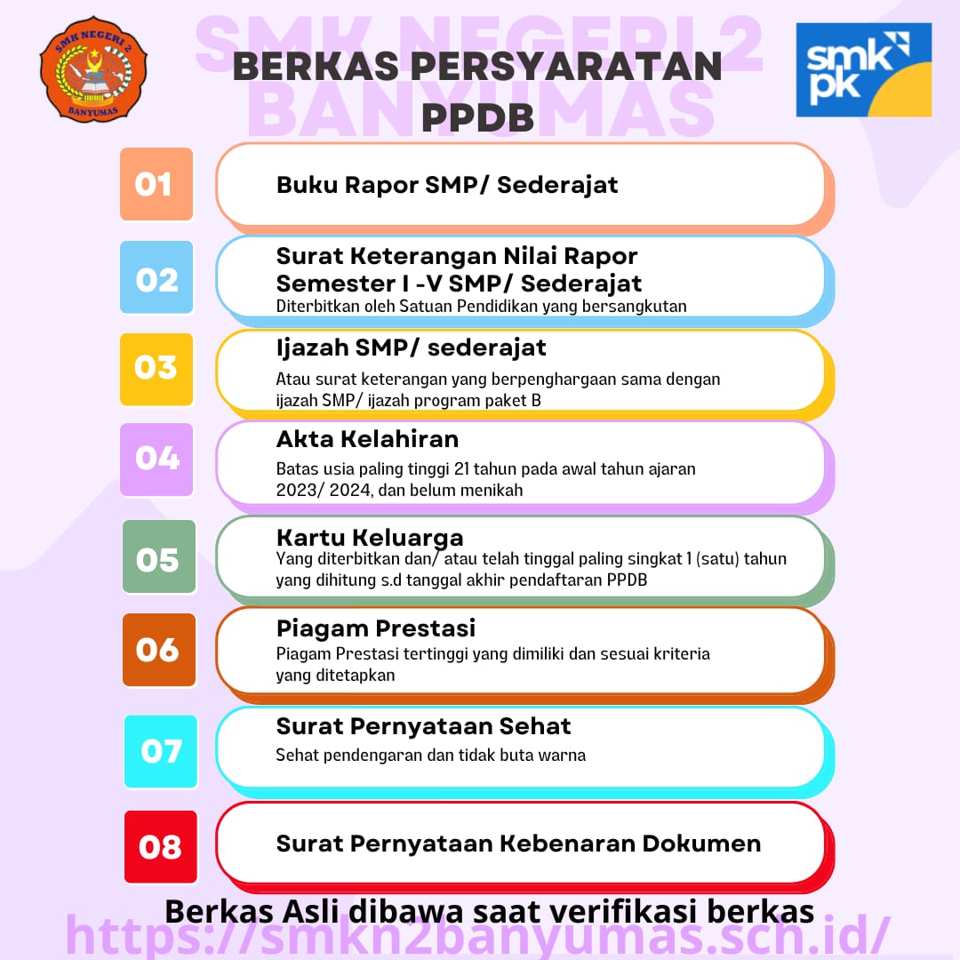 INFO PPDB 2023/2024 – SMK NEGERI 2 BANYUMAS