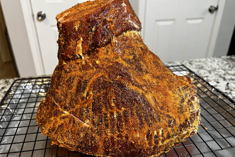 Smoked Ham With Hot Honey and Bourbon Glaze - Smoked BBQ Source