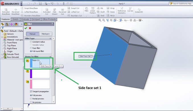 How to Use SolidWorks Fillet Feature in SolidWorks Software