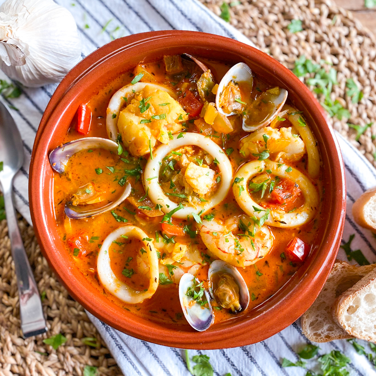 Classic Spanish Seafood Stew | A Timeless Recipe from Barcelona Spain