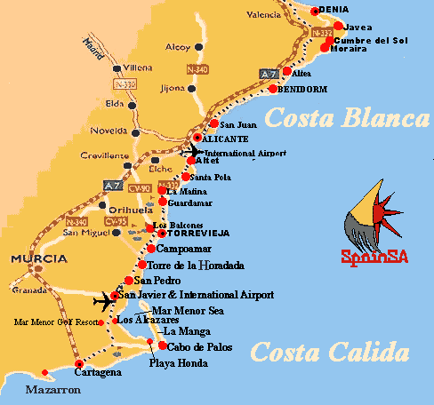 Costa Cálida – StrandenSpanje.com