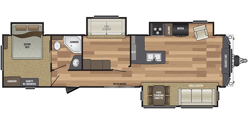 Keystone Destination Trailer Floor Plans - The Floors