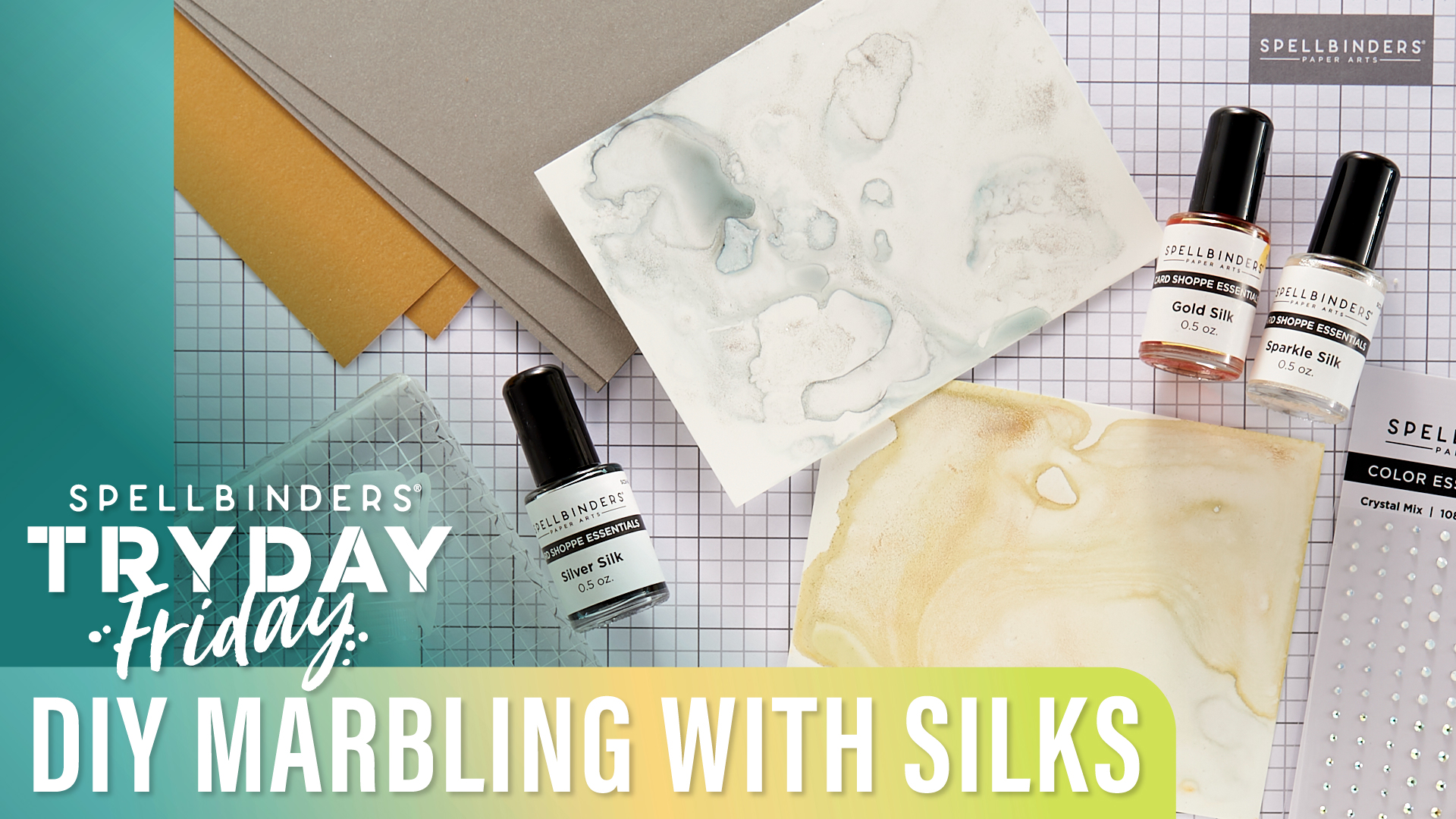 DIY Marbling with Silks | Spellbinders Live - Spellbinders Blog