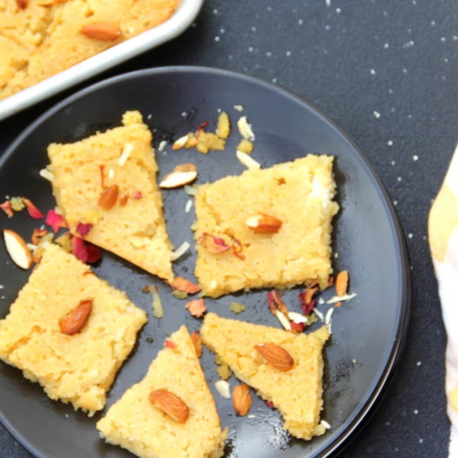 Basbousa - Sweet and Sticky Easy Goodness - Spice Chronicles