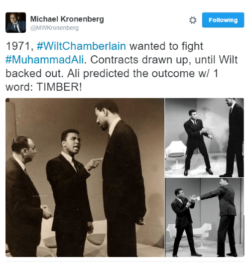 When Ali Was to Fight Wilt Chamberlain – Craig Zablo