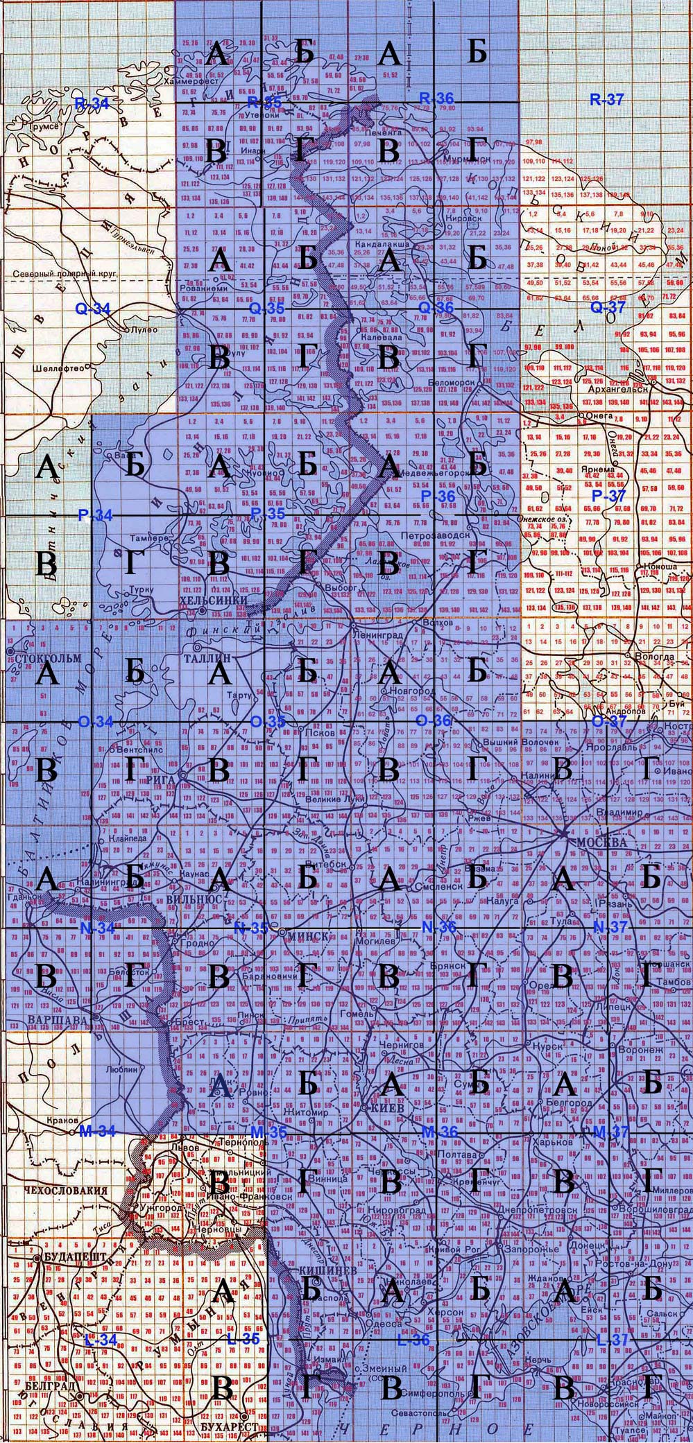 Topographic cards 500. Red Army cards and the General Staff ...