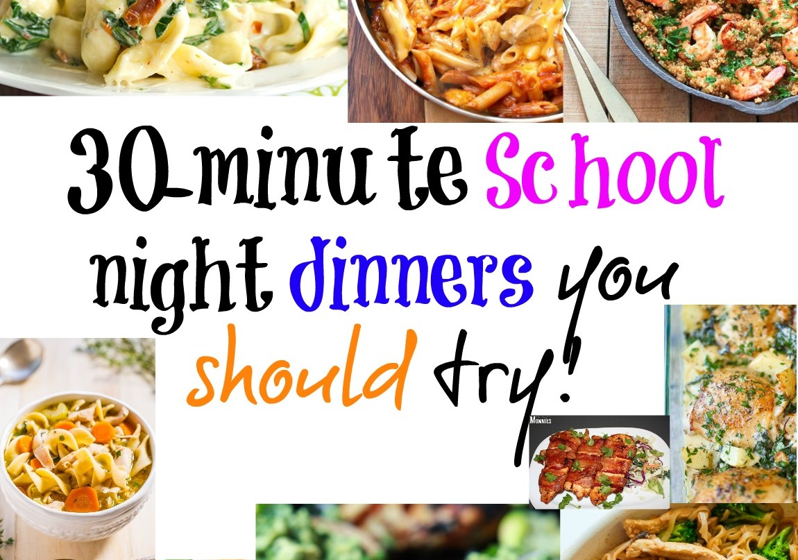 30-minute school night dinners that are stress free