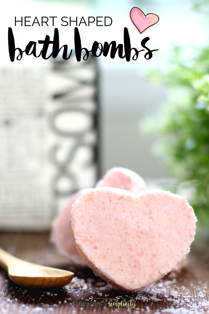 Heart Shaped Bath Bombs - Suburban Simplicity