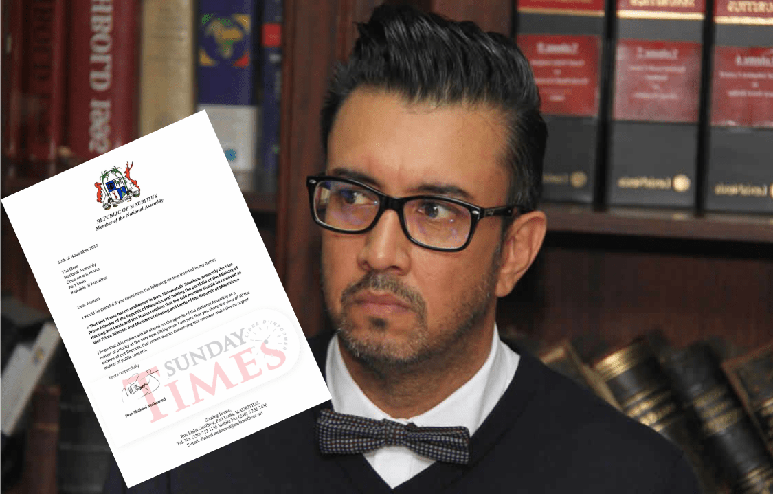 Shakeel Mohamed présente une motion de No Confidence contre Showkutally ...