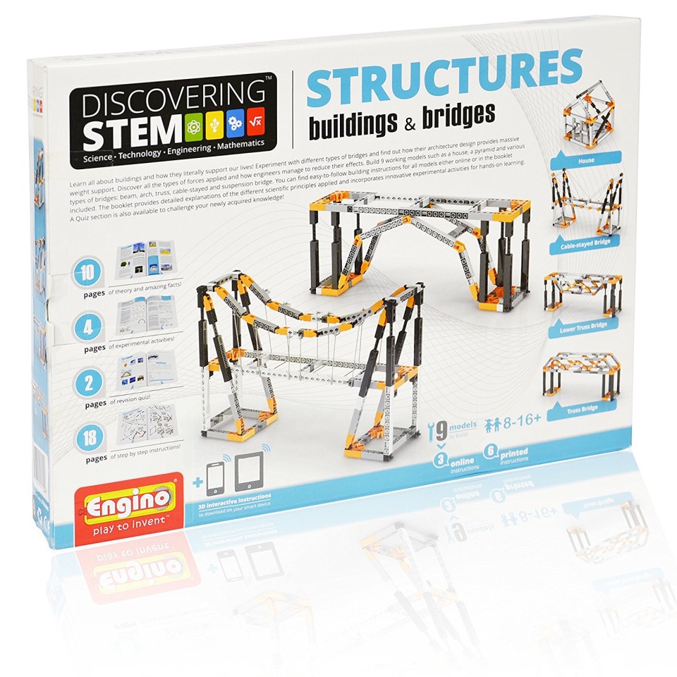 Engino Discovering STEM Structures Constructions & Bridges Construction ...