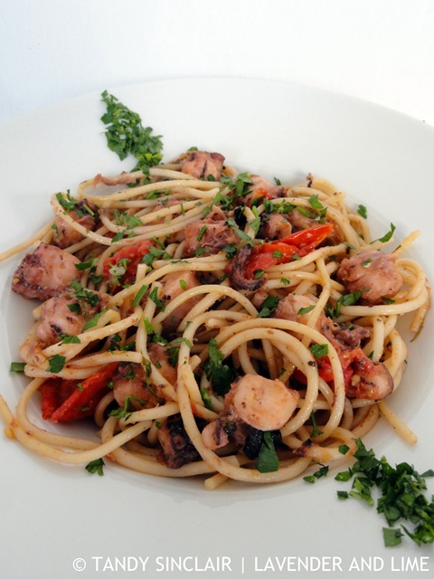 Recipe For Octopus Spaghetti - Lavender and Lime