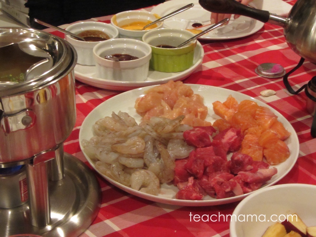 how to do a family fondue night: special occasion dinner - teach mama