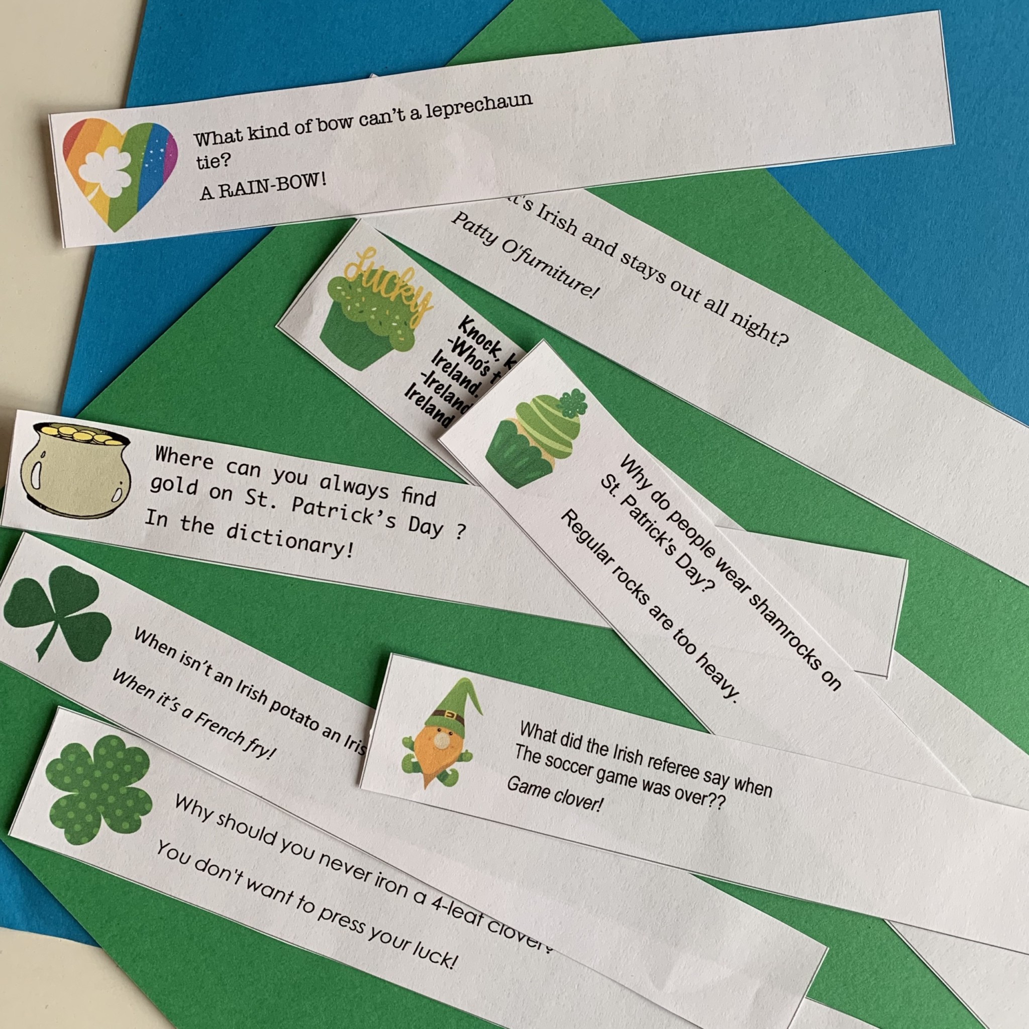 st. patrick's day joke notes: more lunchbox love