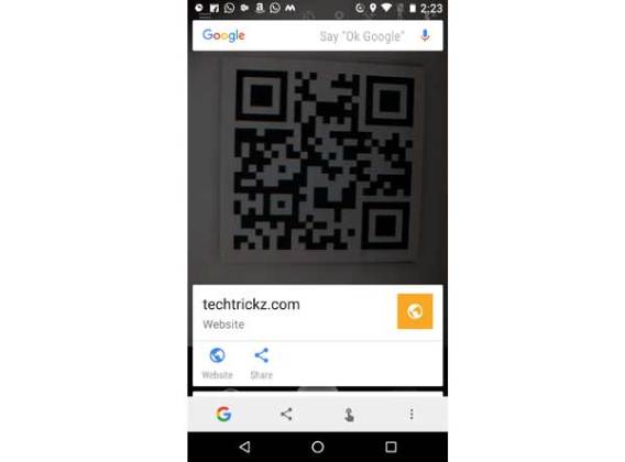 How to Read QR Code Using Google Camera App - Techtrickz