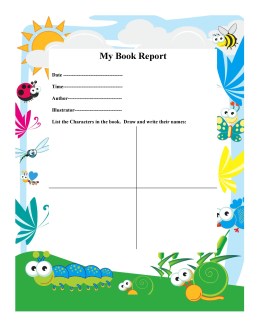 Printable Book Reports