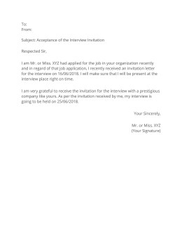 How To Write Reply Email For Interview Invitation Acker Script