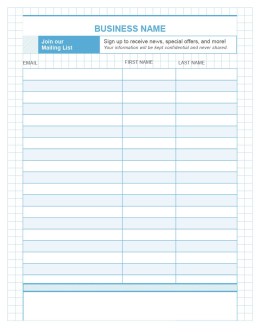 Email List Raisa Template