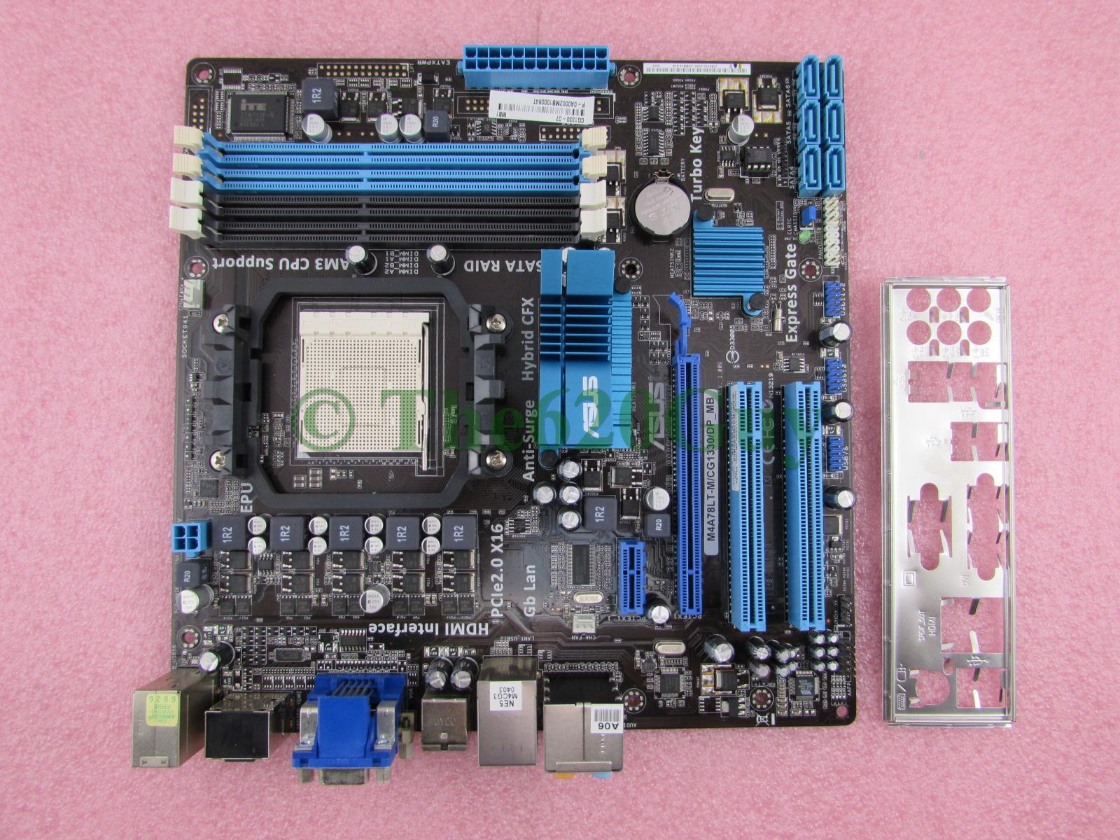 Asus M4A78LT-M/CG1330/DP MB REV 1.00G Socket AM3 760G Motherboard ...