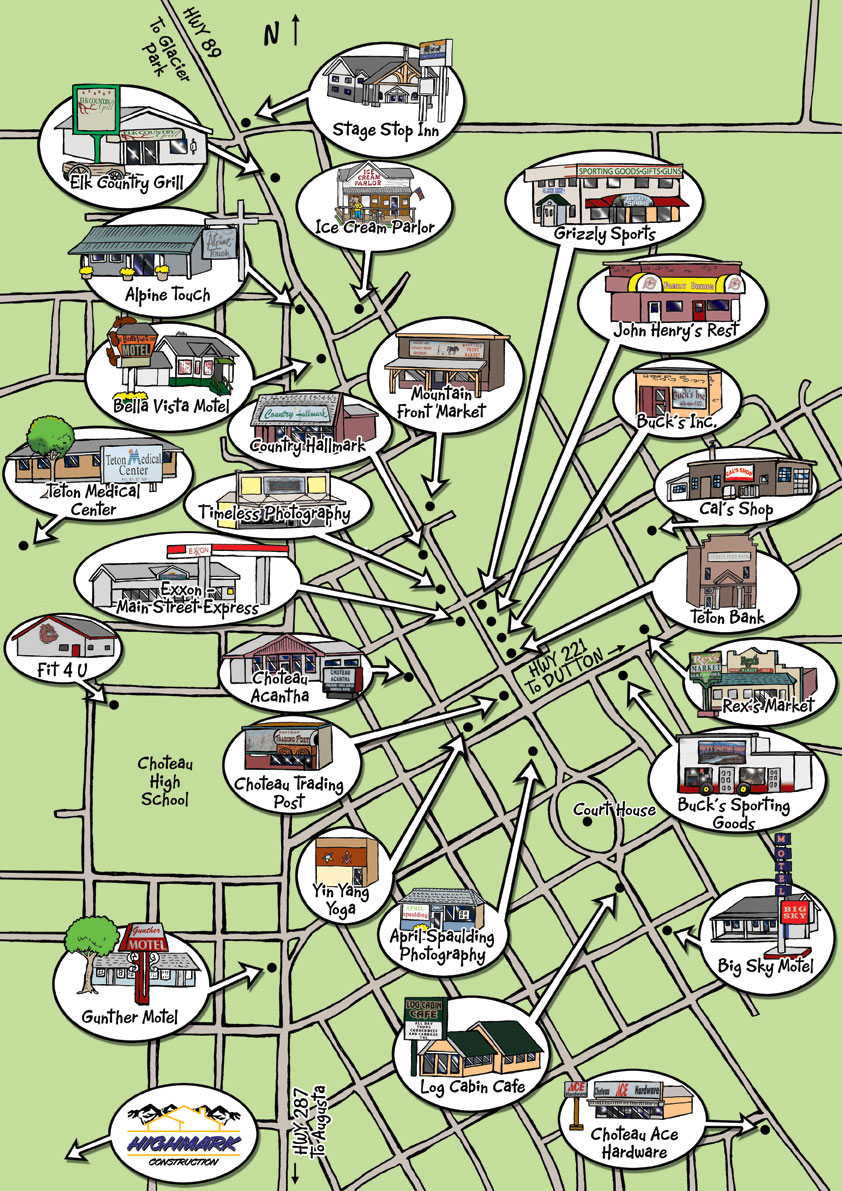 Cartoon maps created - illustrated maps to help your customers find ...