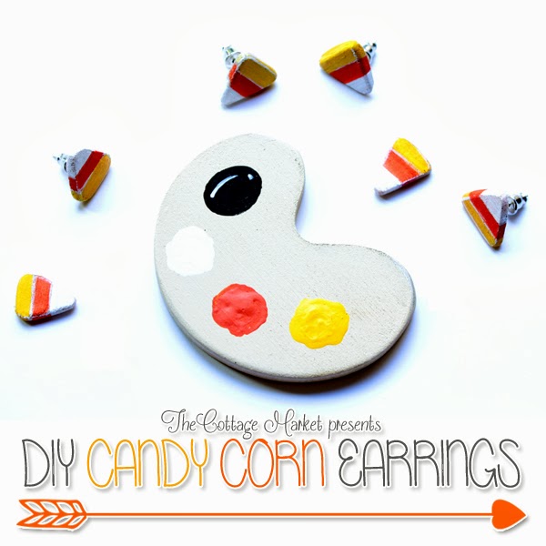 DIY Candy Corn Earrings - The Cottage Market