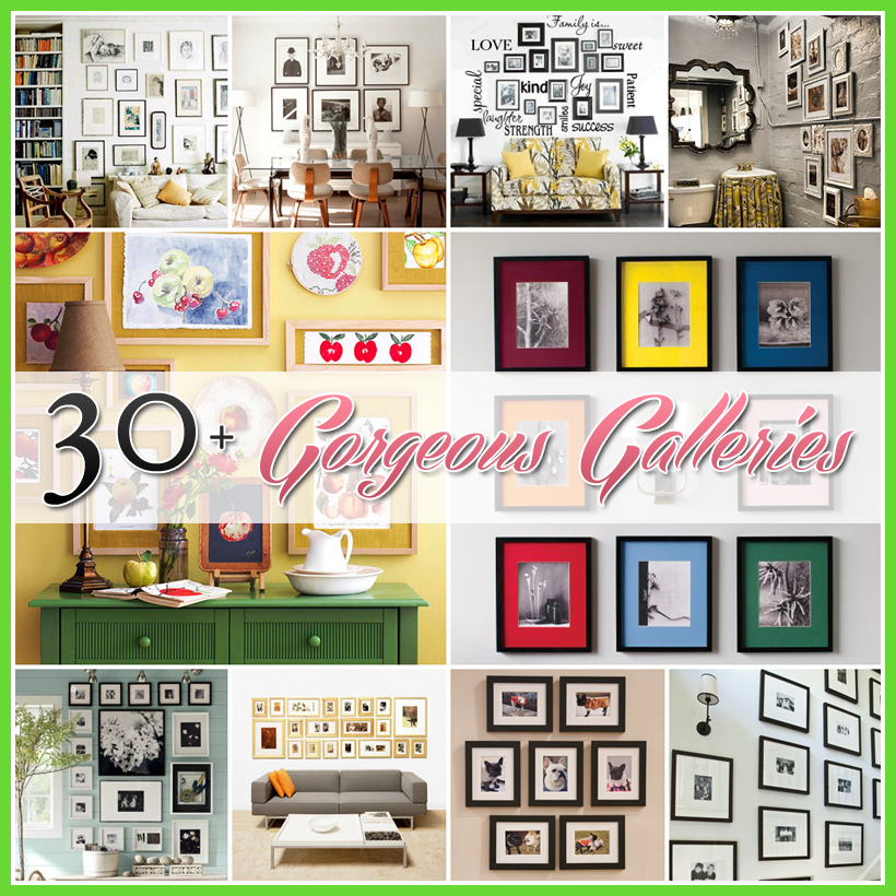 Photo Wall Gallery Feature 30+ Gorgeous Galleries - The Cottage Market