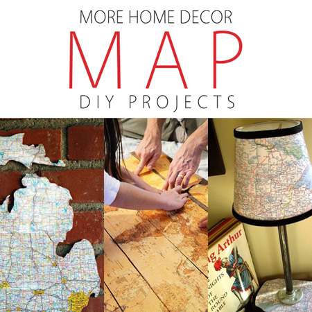 More Home Decor Map DIY Projects - The Cottage Market