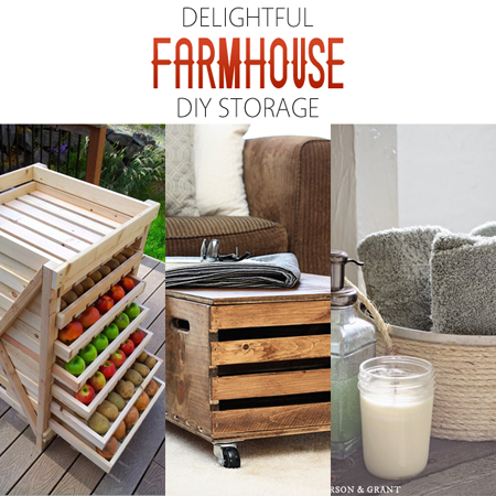 Delightful Farmhouse DIY Storage - The Cottage Market
