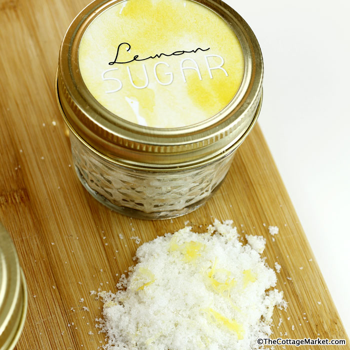 Fruit Flavored Sugar DIY with Free Printable Labels - The Cottage Market