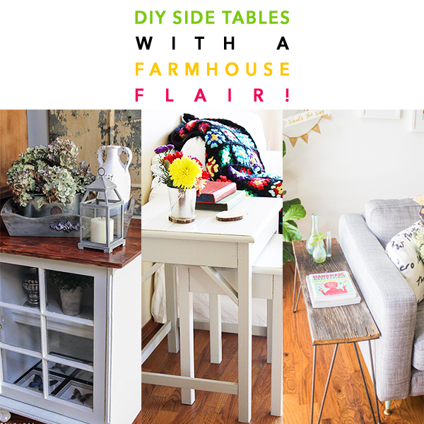 DIY Side Tables with a Farmhouse Flair - The Cottage Market