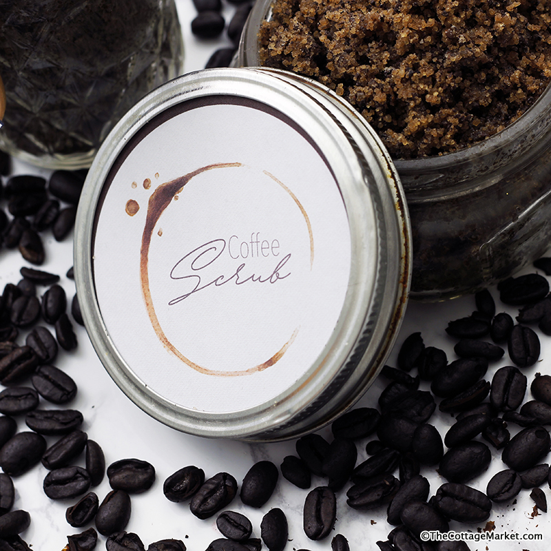 DIY Coffee Scrub with Free Printable Label - The Cottage Market