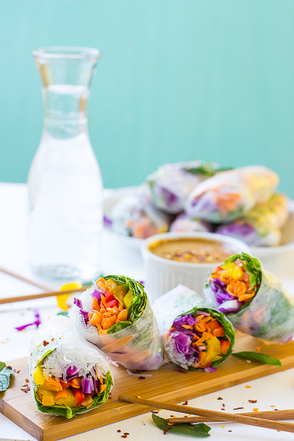 A Rainbow of Spring Rolls for Meatless Mondays - The Cottage Market