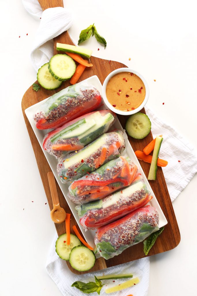 A Rainbow of Spring Rolls for Meatless Mondays - The Cottage Market