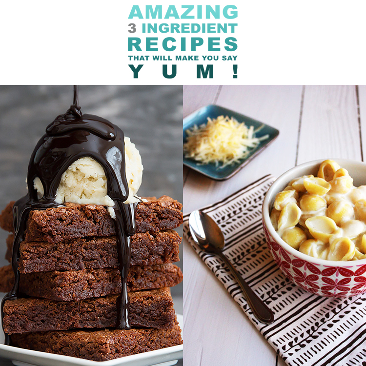 Amazing Three Ingredient Recipes That Make You Say YUM! - The Cottage ...
