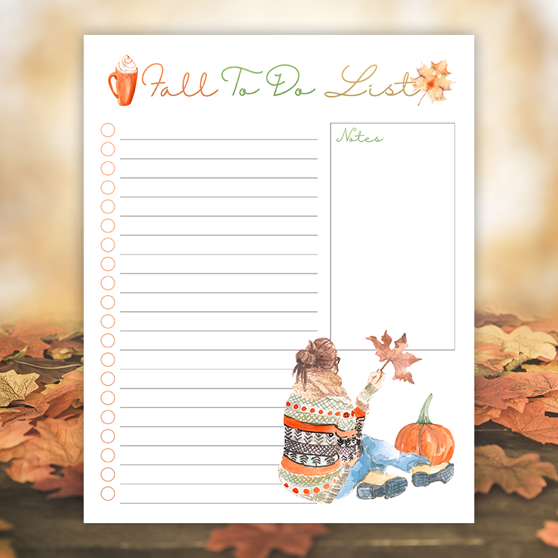Free Printable Fall Lists - The Cottage Market