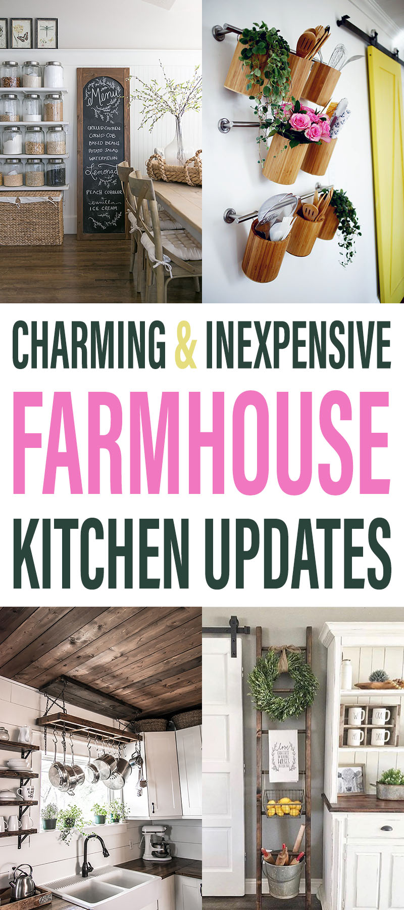 Charming and Inexpensive Farmhouse Kitchen Updates - The Cottage Market