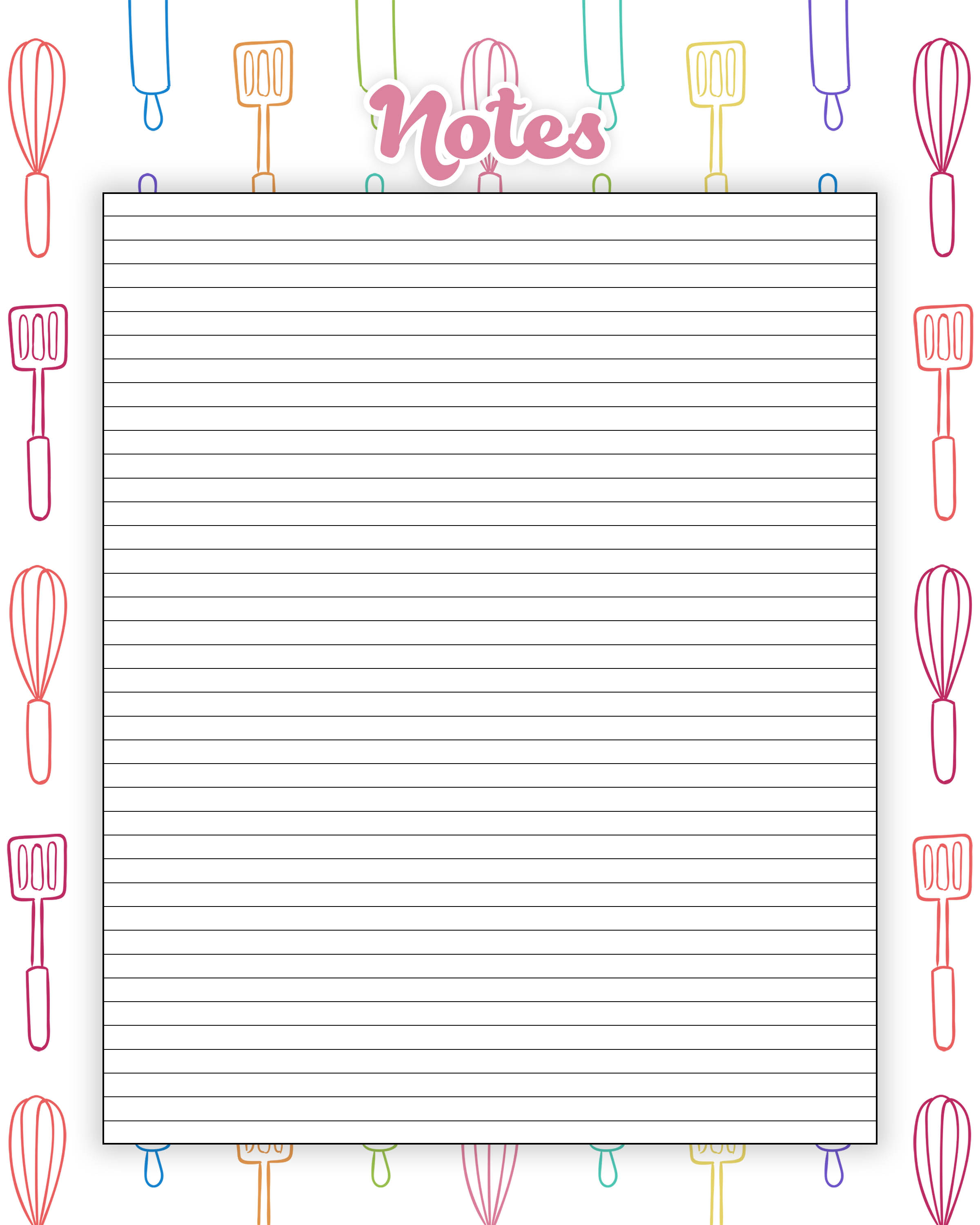 The Best Free Printable Kitchen Planner To Organize Your Year - The ...